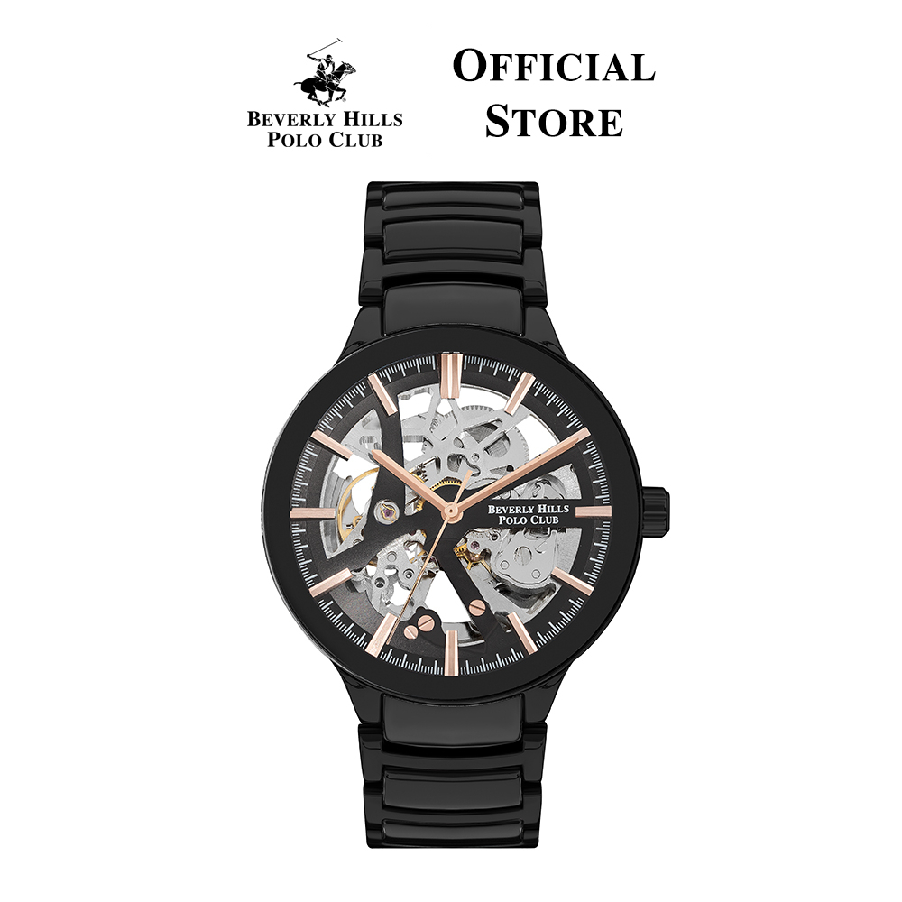 Beverly Hills Polo Club BHPC Men's Stainless Steel Automatic Watch ...