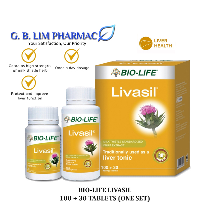 (EXP: 24-12-2026 ) Bio-Life Livasil 100's+30's TABLETS ONE SET | Shopee ...