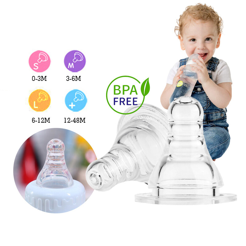 Baby Puting Susu Soft Teat for Avent Natural Wide Neck Bayi Botol Silicon Nipple Anti Colic ...