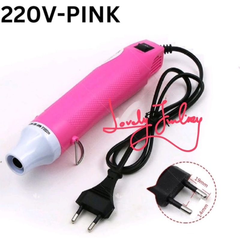 Hot gun, PINK Mini Hand Hold Hot Air Heat Gun, Blower Shrink Gun ...