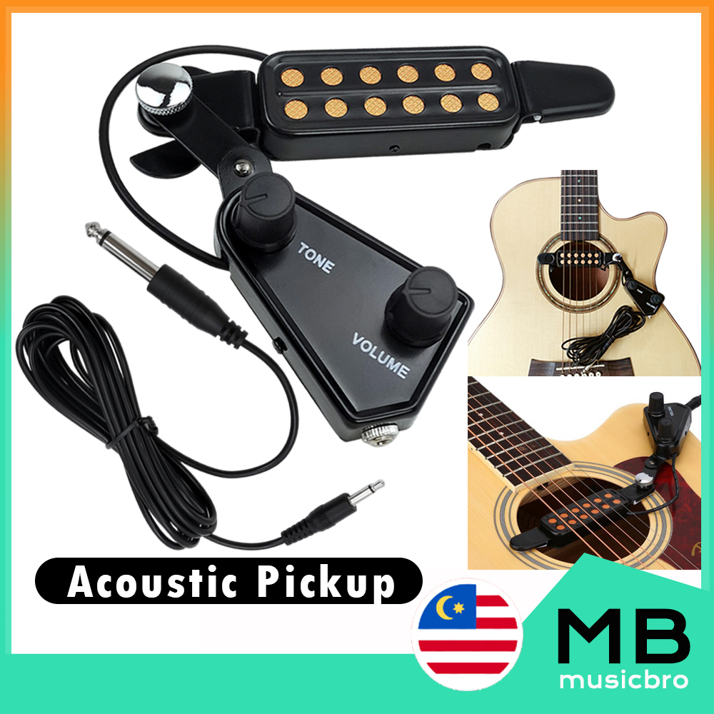 Guitar Pickup 12 hole Acoustic Guitar Sound Hole Pickup Magnetic ...