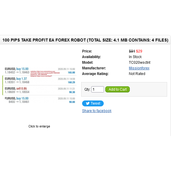100 PIPS TAKE PROFIT EA Forex Robot (Total size: 4.1 MB Contains: 4 files) | Shopee Malaysia