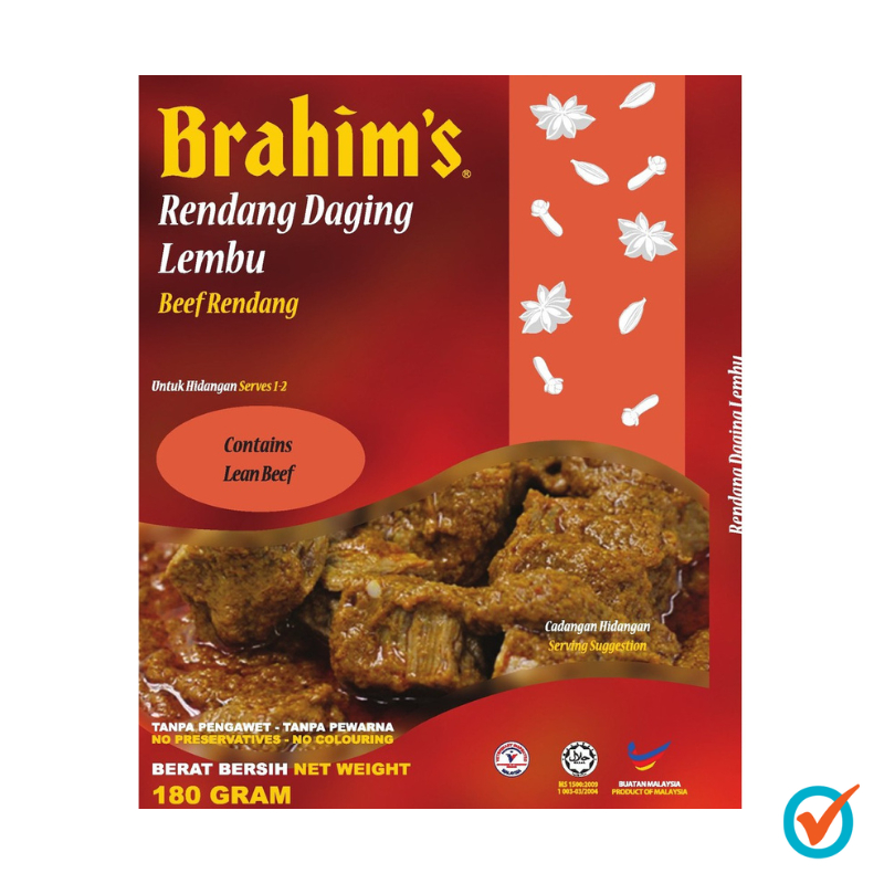 [CLEARANCE] Brahim Meals Rendang Daging Lembu 180g (EXP: 27/May/2025 ...