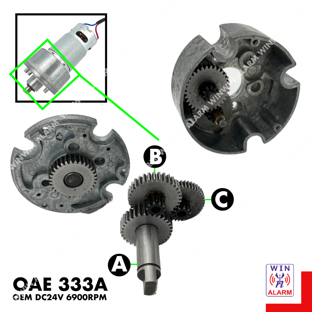 SPARE PART GEAR OAE OEM 333A SWING ARM MINI MOTOR autogate system | Shopee Malaysia