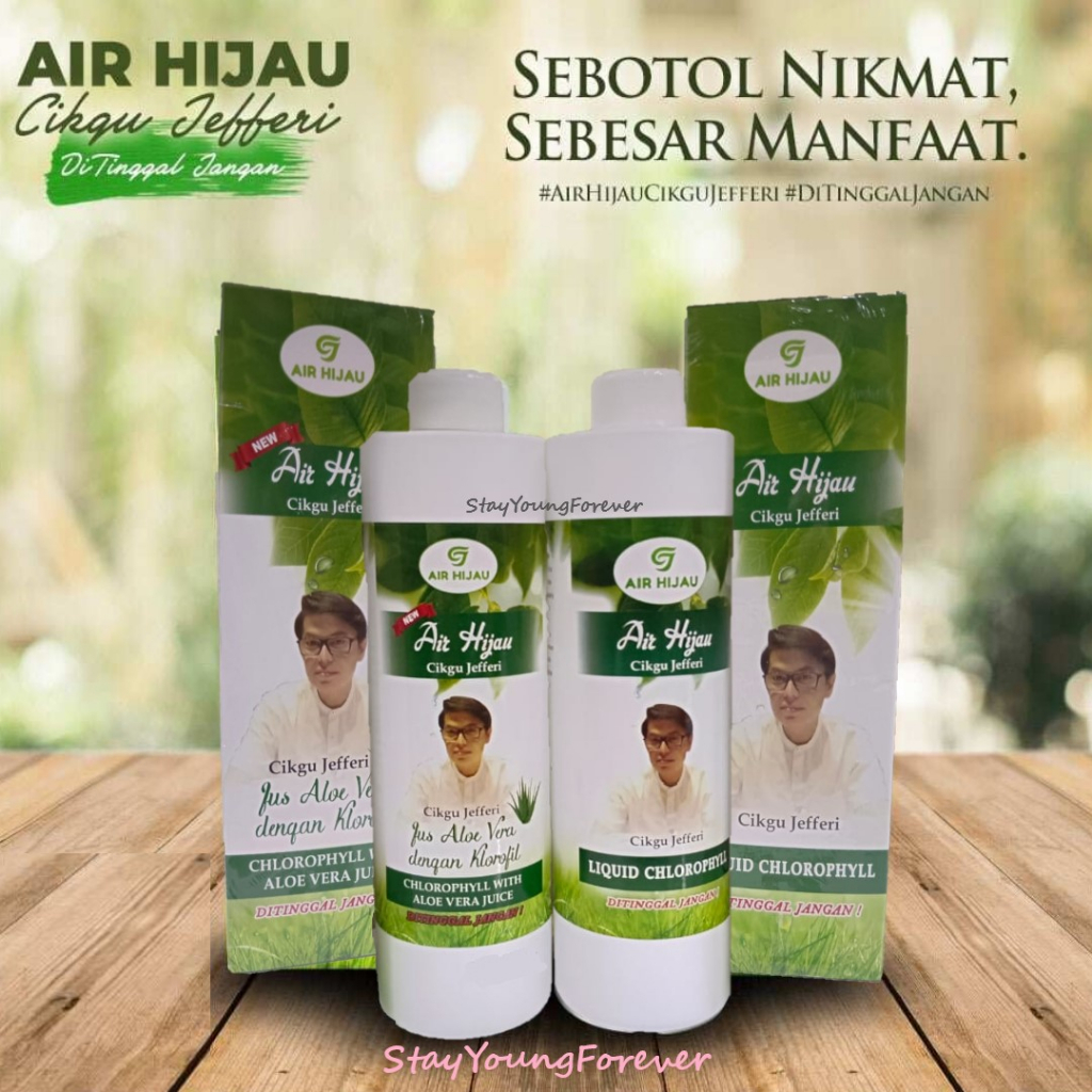 🍃 Air Hijau Cikgu Jefferi 🍃 Liquid Chlorophyll 🍃 Chlorophyll With Aloe ...