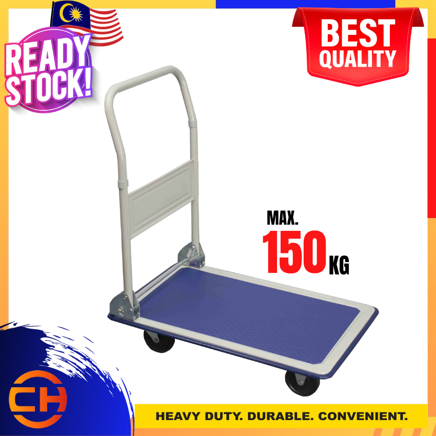 Foldable Platform-Wagen Cargo Hand Truck Trolley 150kg Kereta Tolak ...