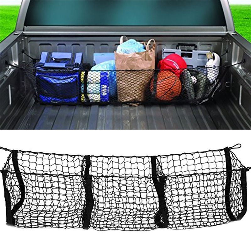 Universal Car Trunk Net Trunk Net Bag Three Grid Luggage Three ...