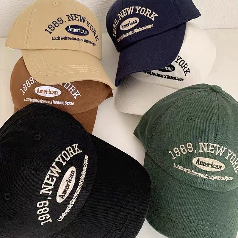 Stok Sedia Ada Korean Cap Vintage Style 1989 New York Cap Tik Tok Viral ...