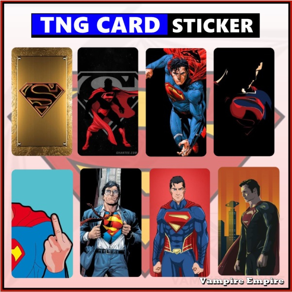 Superman ( Series 1 ) - Touch n Go Card Sticker Cover (Waterproof, High ...