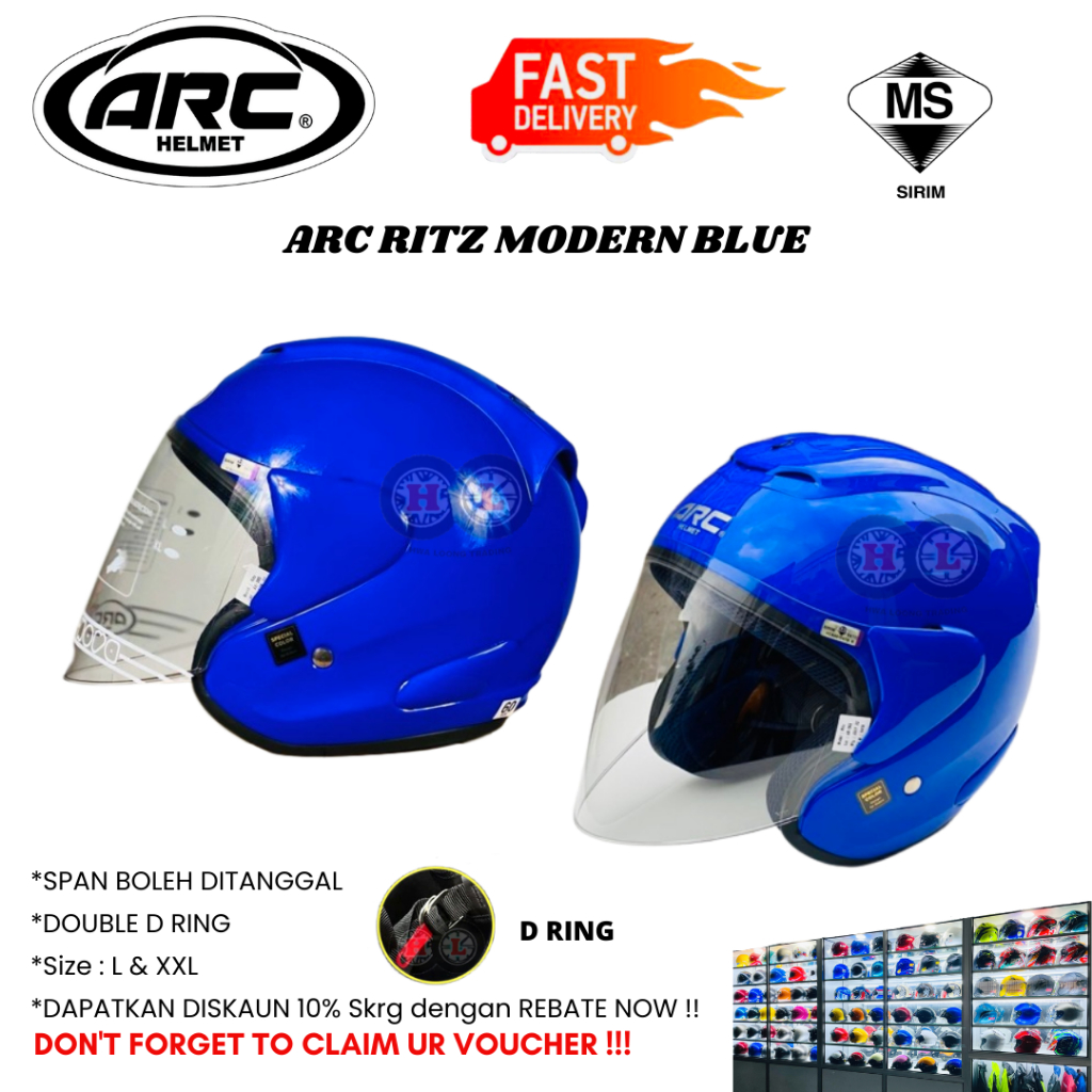 ARC RITZ MODERN COLOUR HELMET ARC ORIGINAL ( HELMET ARC RITZ MODERN ...