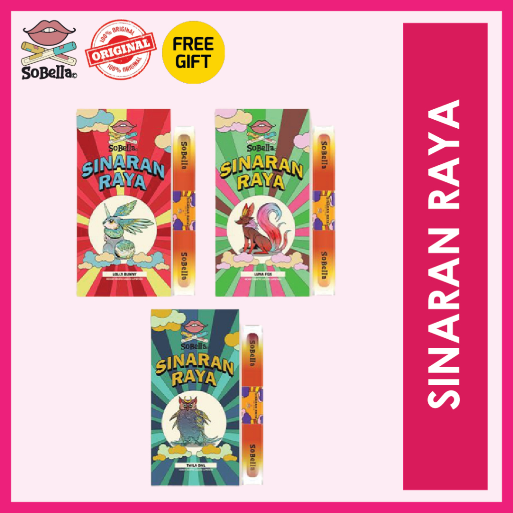 SoBella Lipmatte Sinaran Raya - Twila Owl, Luna Fox & Lolla Bunny | Shopee Malaysia
