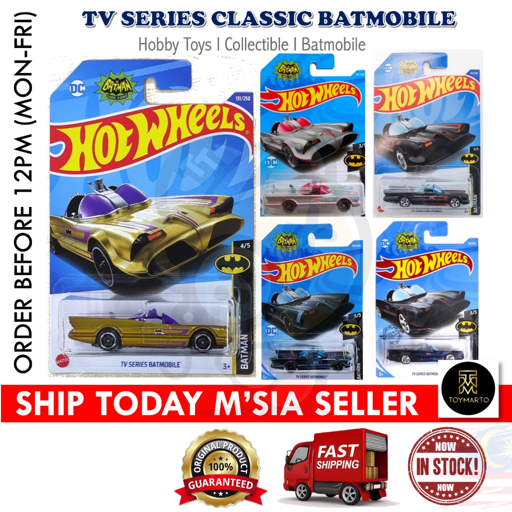[ToyMarto]Hot Wheels Batman Batmobile Classic TV Series 2018 2019 Blue ...