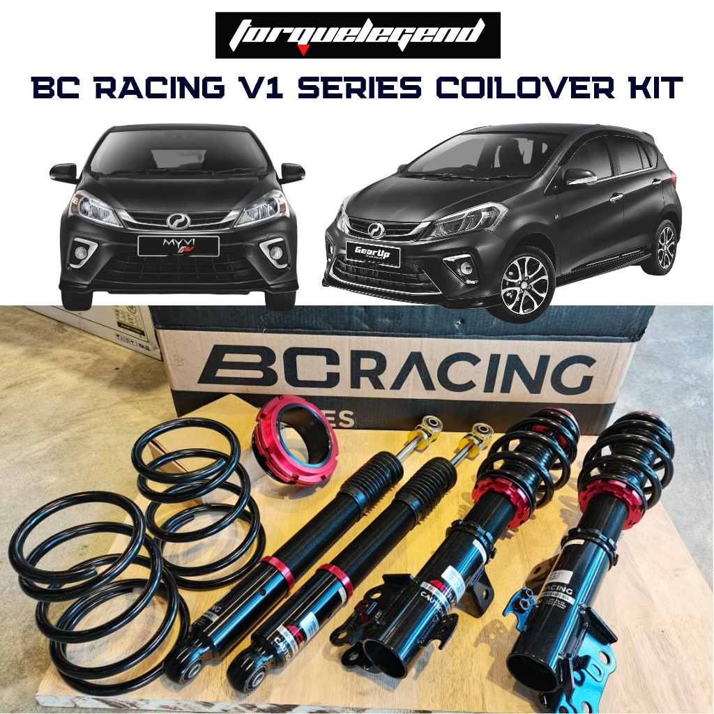 BC Racing V1 Type Perodua Myvi D20N 2018+ Coilover Adjustable Absorber ...