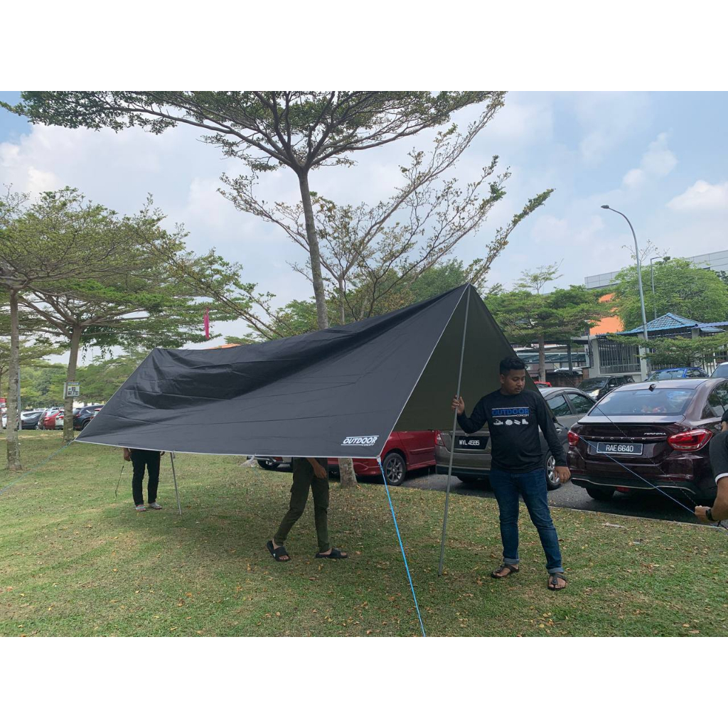 ⚡💥Tarp Flysheet OC Flysheet Besar Flysheet Waterproof Flysheet Silver coating Camping Tarp ...