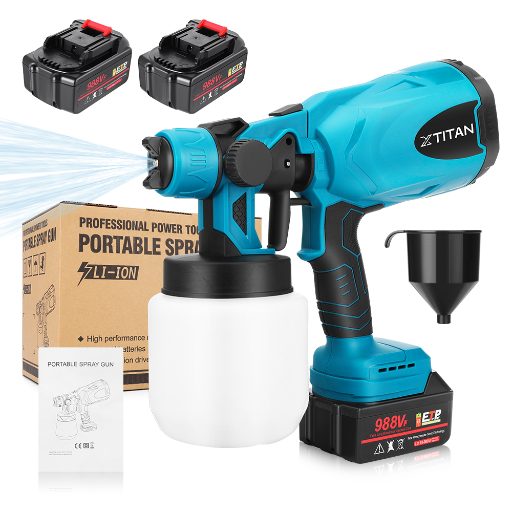 1888VF Lithium Battery Spray Gun Cordless Sprayer Multifunctional Paint ...