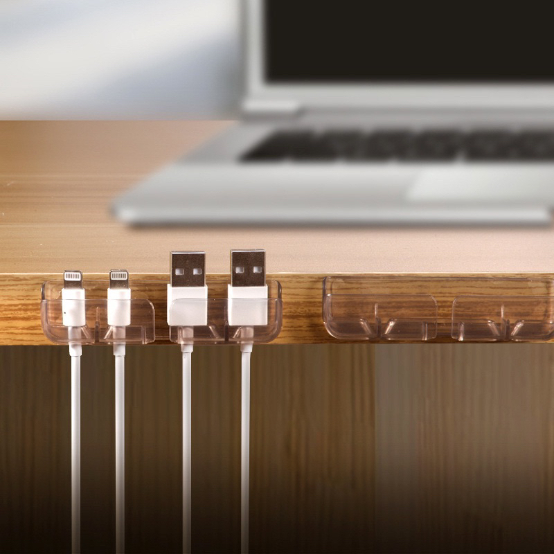 Cable Organizer Wire Holder Clamp Desktop Data Cable Clips Fixed Line ...