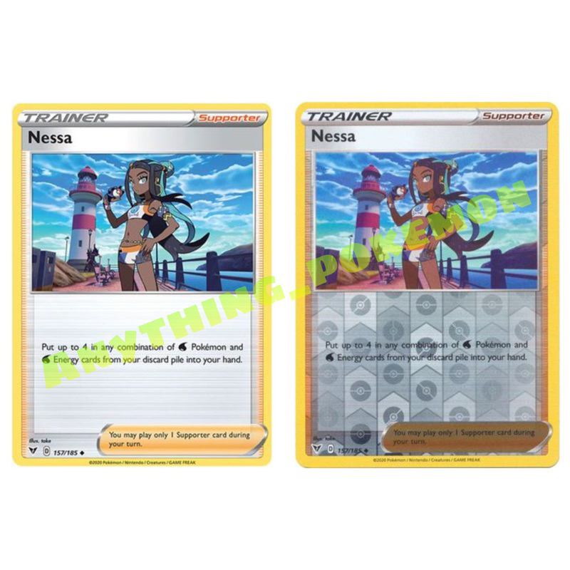 Pokemon Trainer Card - Nessa 157/185 NORMAL/REVERSE HOLO | Shopee Malaysia