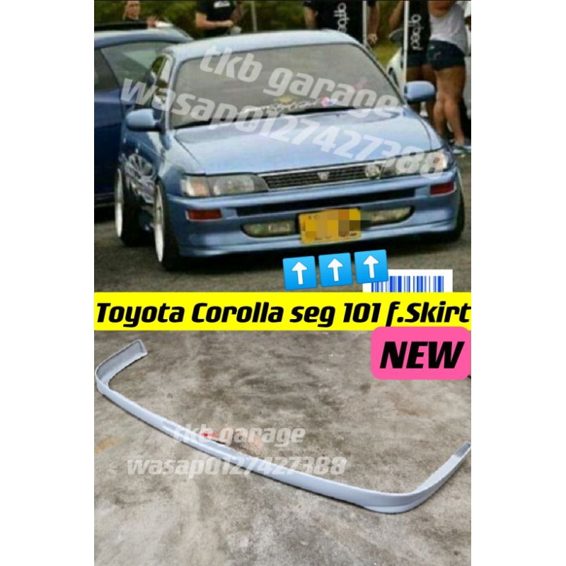 Toyota Corolla seg ae 101 front skirt lips | Shopee Malaysia