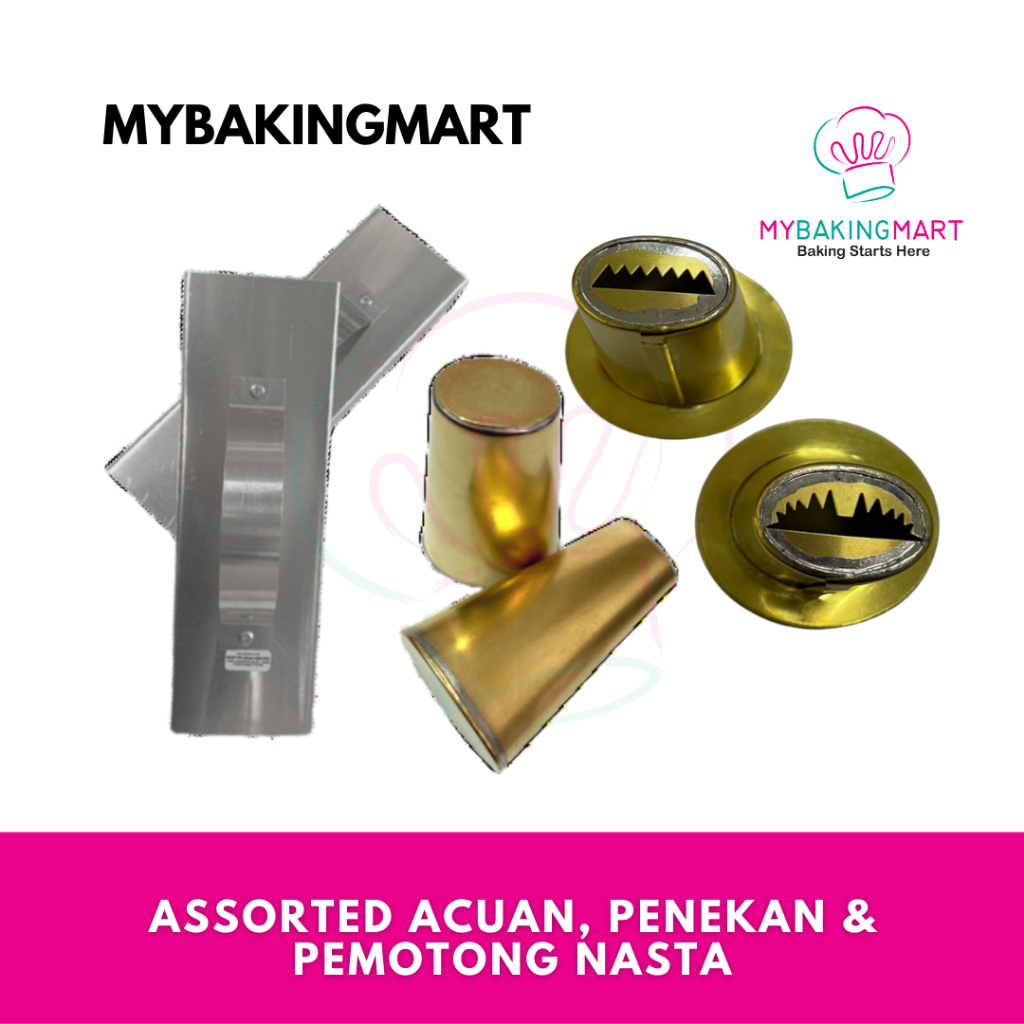 Mybakingmart | Acuan, Penekan & Pemotong Nasta Tat Tart Nenas (Tembaga ...