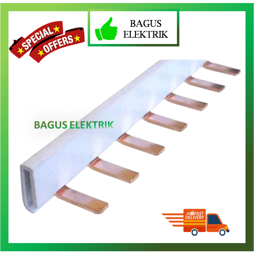 SINGLE PHASE MCB COPPER BAR 1POLE 63A/ MCB COPPER BUS BAR WITH PVC ...