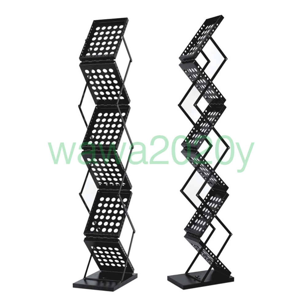 Black Magazine Rack /Rak Majalah /Foldable A4 Size Magazine Newspaper ...