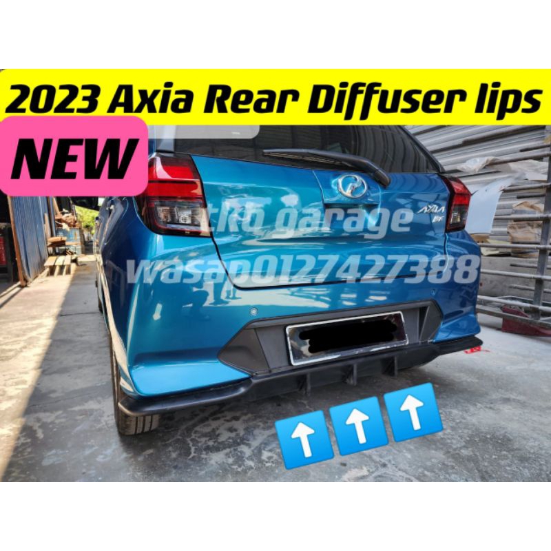 2023 Axia rear diffuser lips skirt | Shopee Malaysia