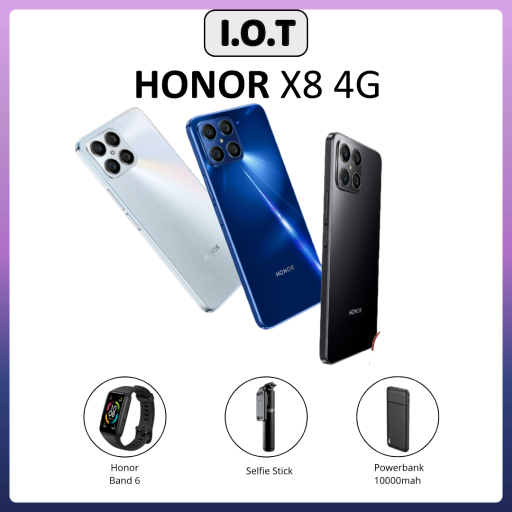 (NEW) HONOR X8 5G / 4G ( 6+2GB RAM | 128GB ROM ) - 100% Original ...