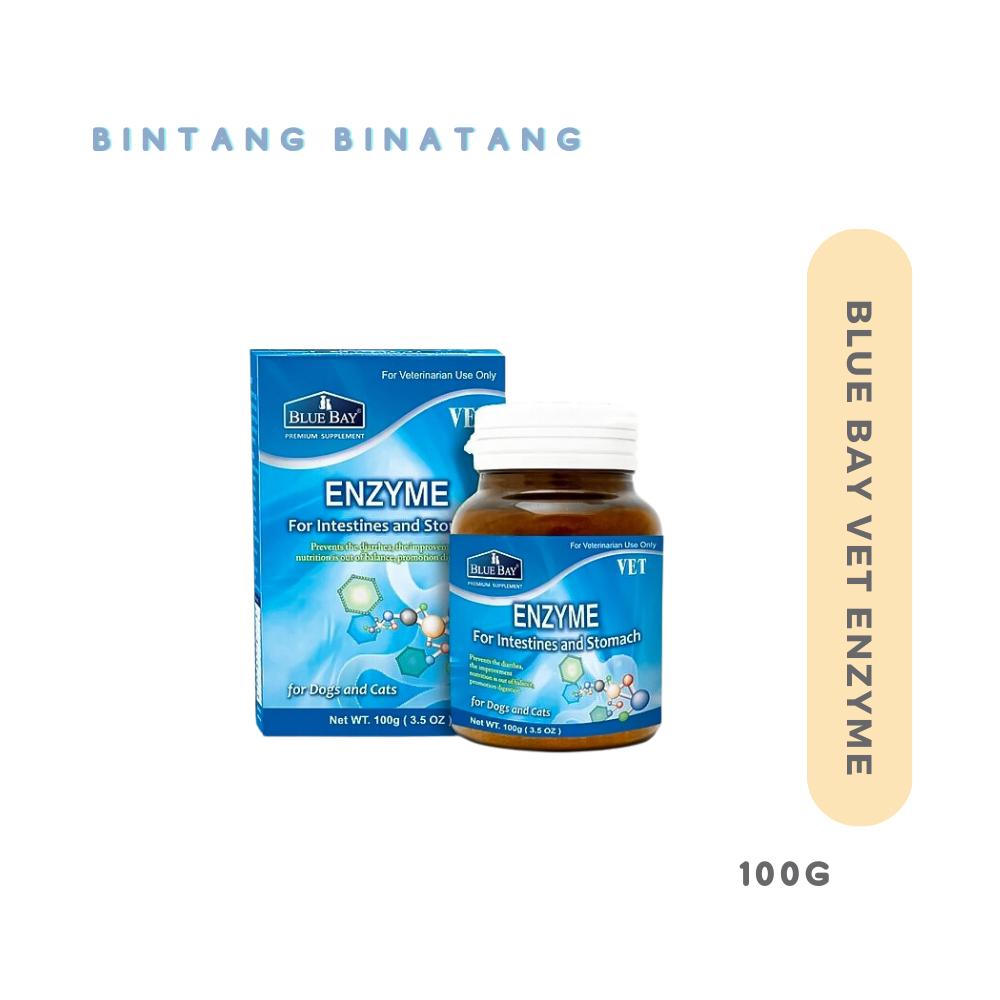 BLUE BAY VET ENZYME FOR INTESTINE AND STOMACH 100G FOR CATS AND DOGS ...