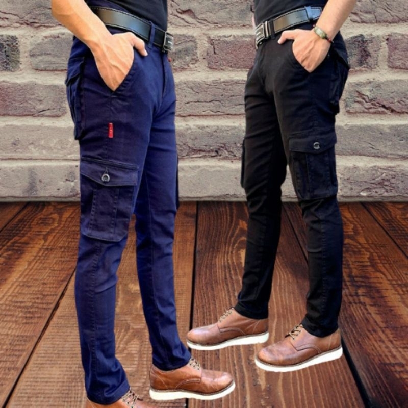 Seluar cargo lelaki use belt/men tractical pants six Poket Kain Tebal ...