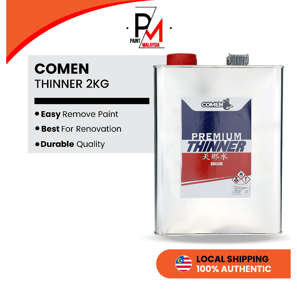 COMEN Thinner 2KG Solvent Paint Thinner Paint Remover Paint Tool Paint ...