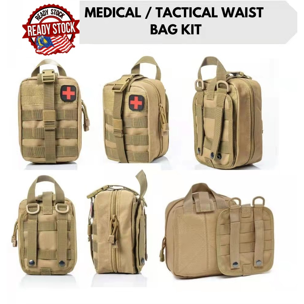 First Aid Pouch Tactical Medical Bag Multi Functional Waist Bag Pack ...