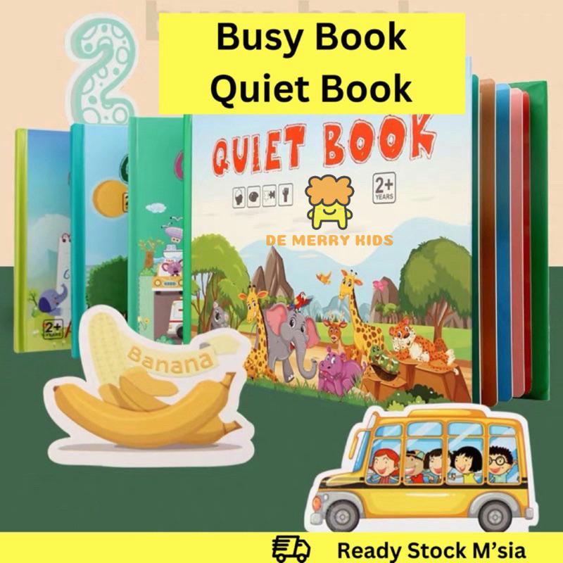 Latest Version Busy Book / Quiet Book / Activity Book Montessori Early ...