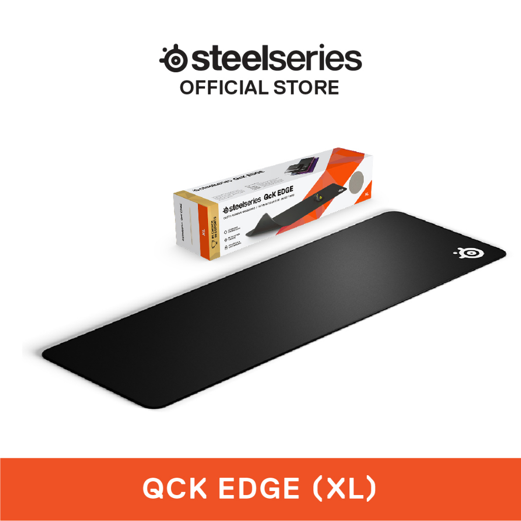 SteelSeries QcK Edge XL Gaming Micro-Woven Mouse Pad (900mm x 300mm x ...