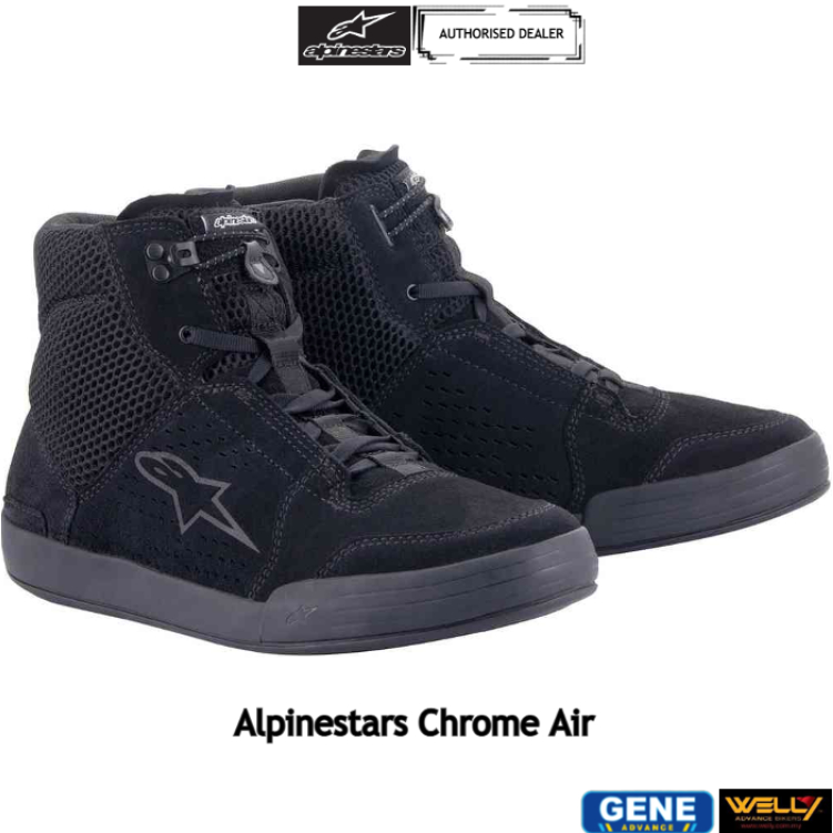 Alpinestars Chrome Air Black Motorcycle Riding Shoes 100% Original From ...