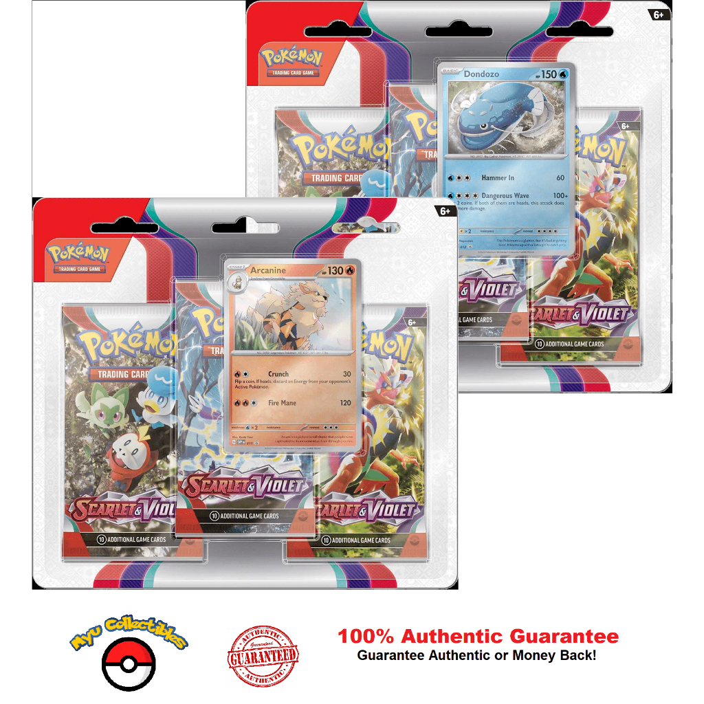 Pokemon TCG: Scarlet & Violet 3 Pack Blisters | SV 01 | Scarlet ...