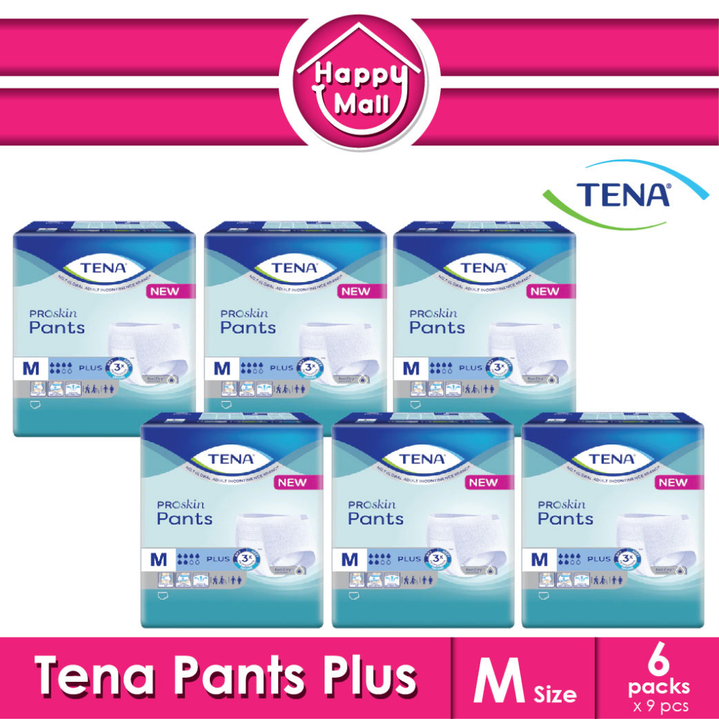 TENA Pants Plus - M 1 Carton (6packs) | Shopee Malaysia