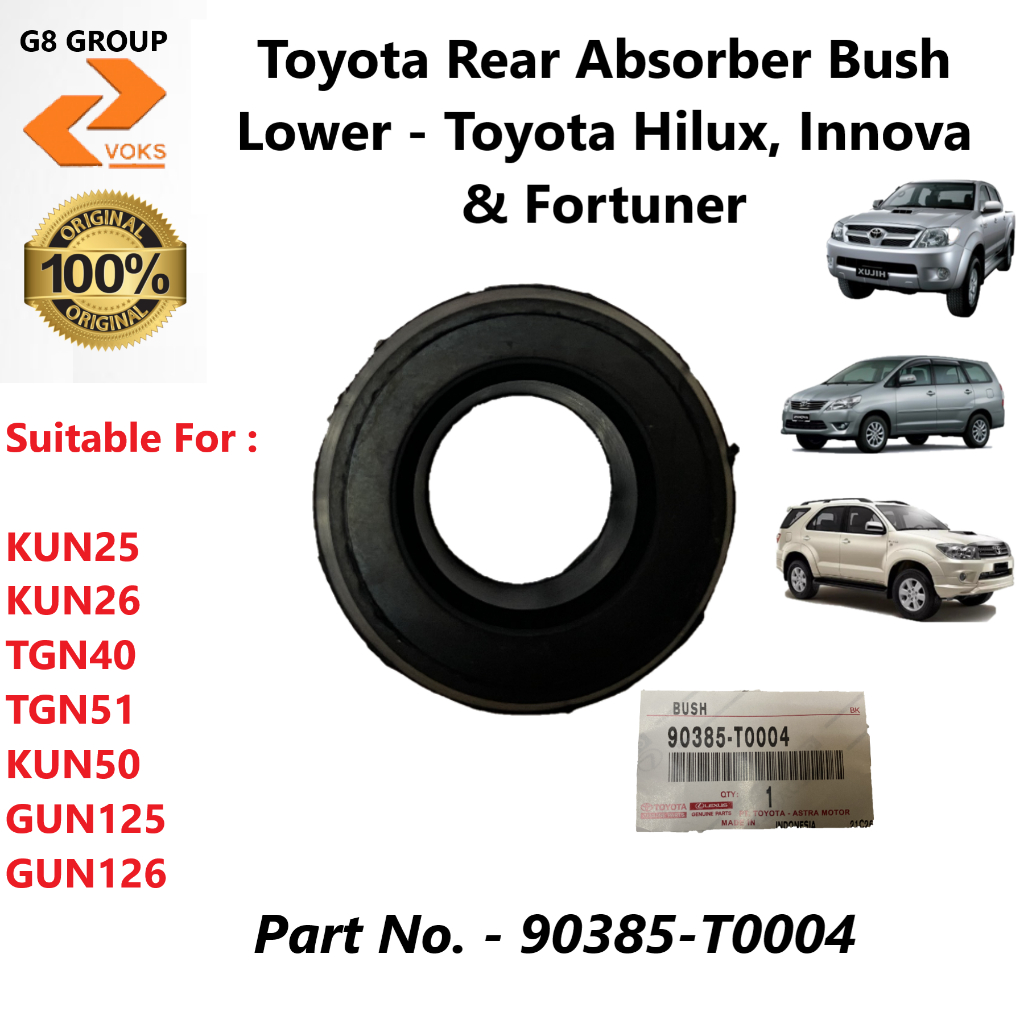 Toyota Rear Absorber Bush Lower - Toyota Hilux, Innova & Fortuner ...