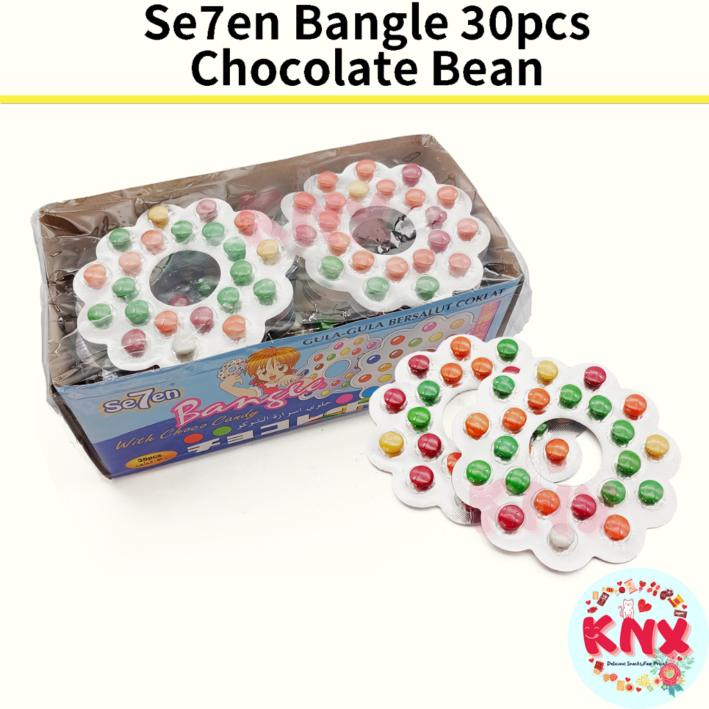 (Large) Se7en Gula Gula Gelang Coklat | Large Bangle with Choco Candy 30pcs | Shopee Malaysia
