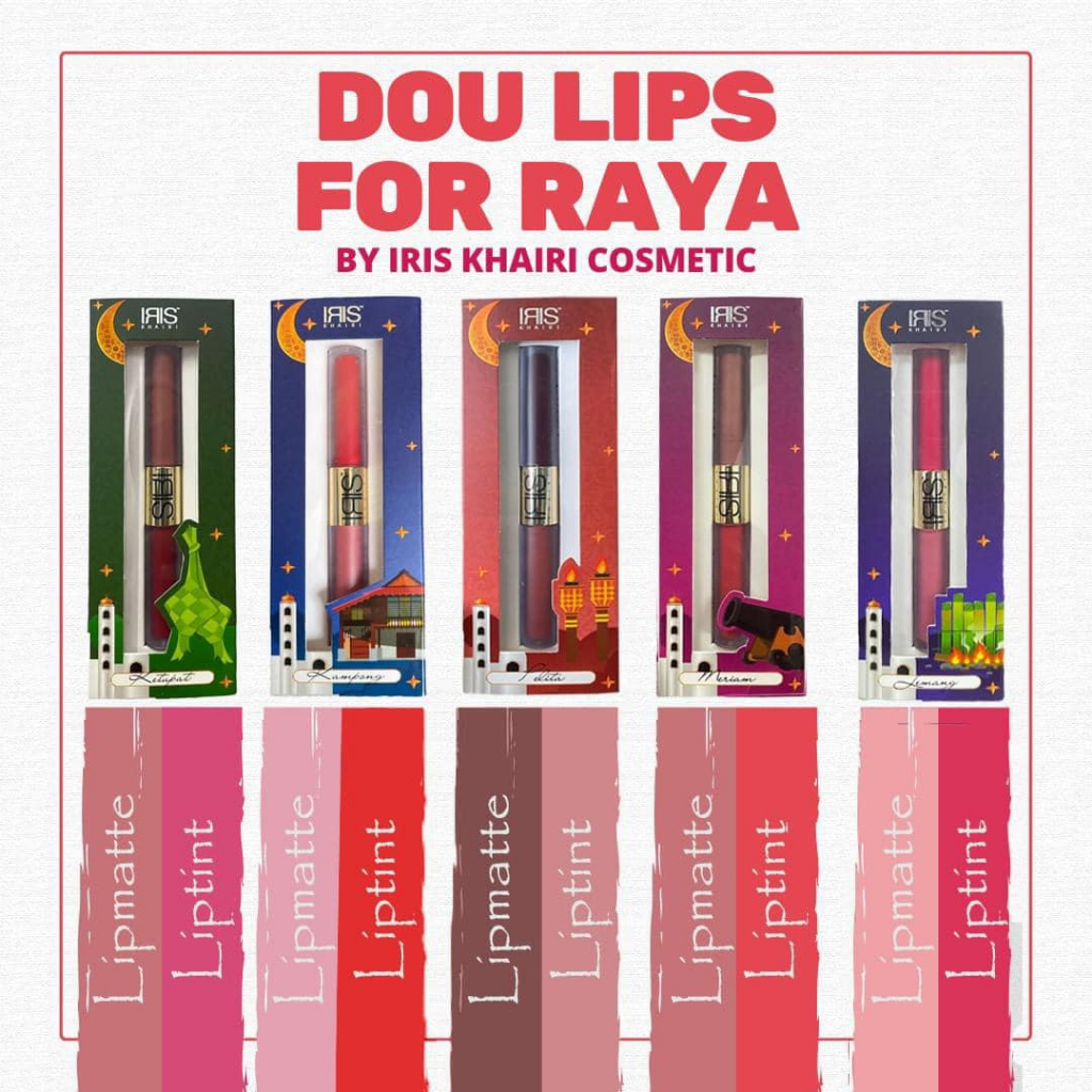 NEW LAUNCH 💥💥💥 LIPMATTE + LIPTINT DUO LIPS BY IRIS KHAIRI EDISI RAYA ...