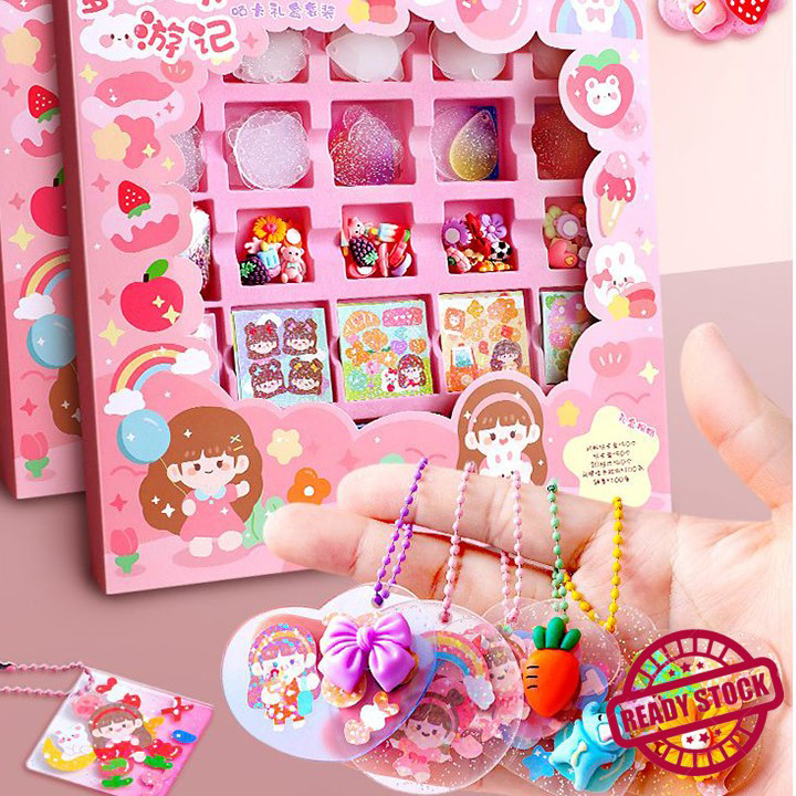 Guka Sticker Set Cream Glue Goo Card Set DIY Craft & Art Keychain ...