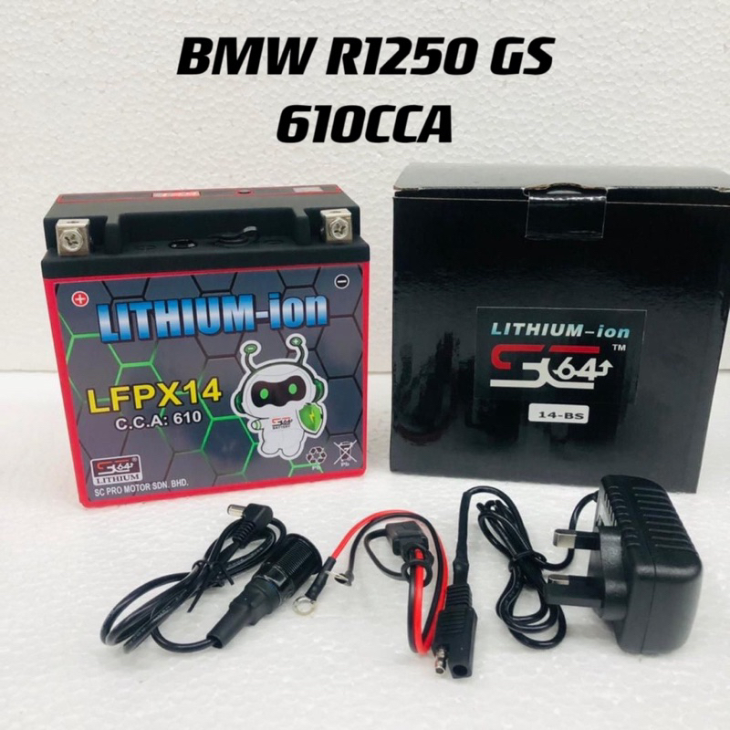 BMW R1250GS 2019-2023 Lithium Battery LFPX14 12V610CCA | Shopee Malaysia