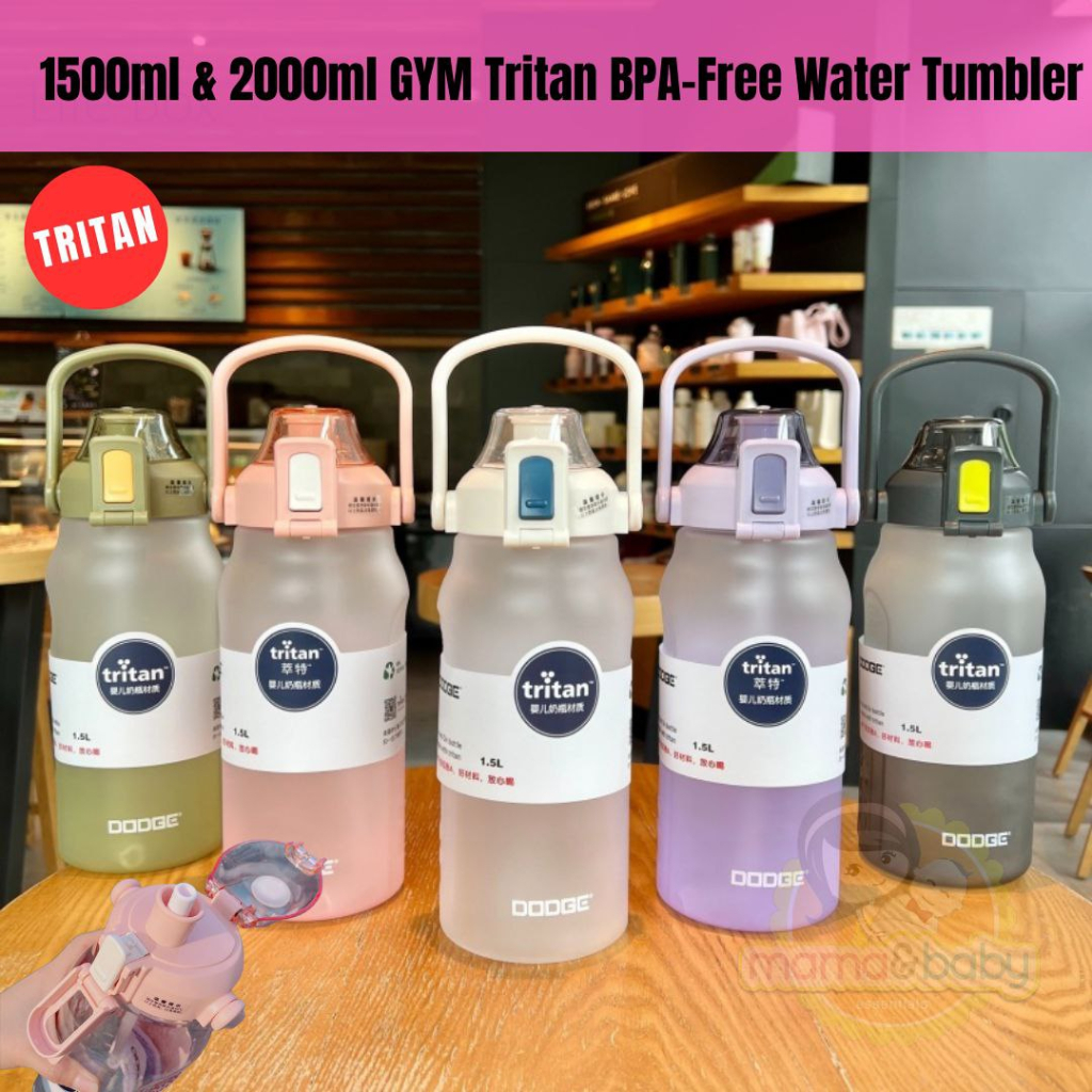 🇲🇾🔥[READY STOCK]🔥ORIGINAL Dodge 1500ml / 2000ml Leakproof BPA Free Tritan Water Bottle with ...