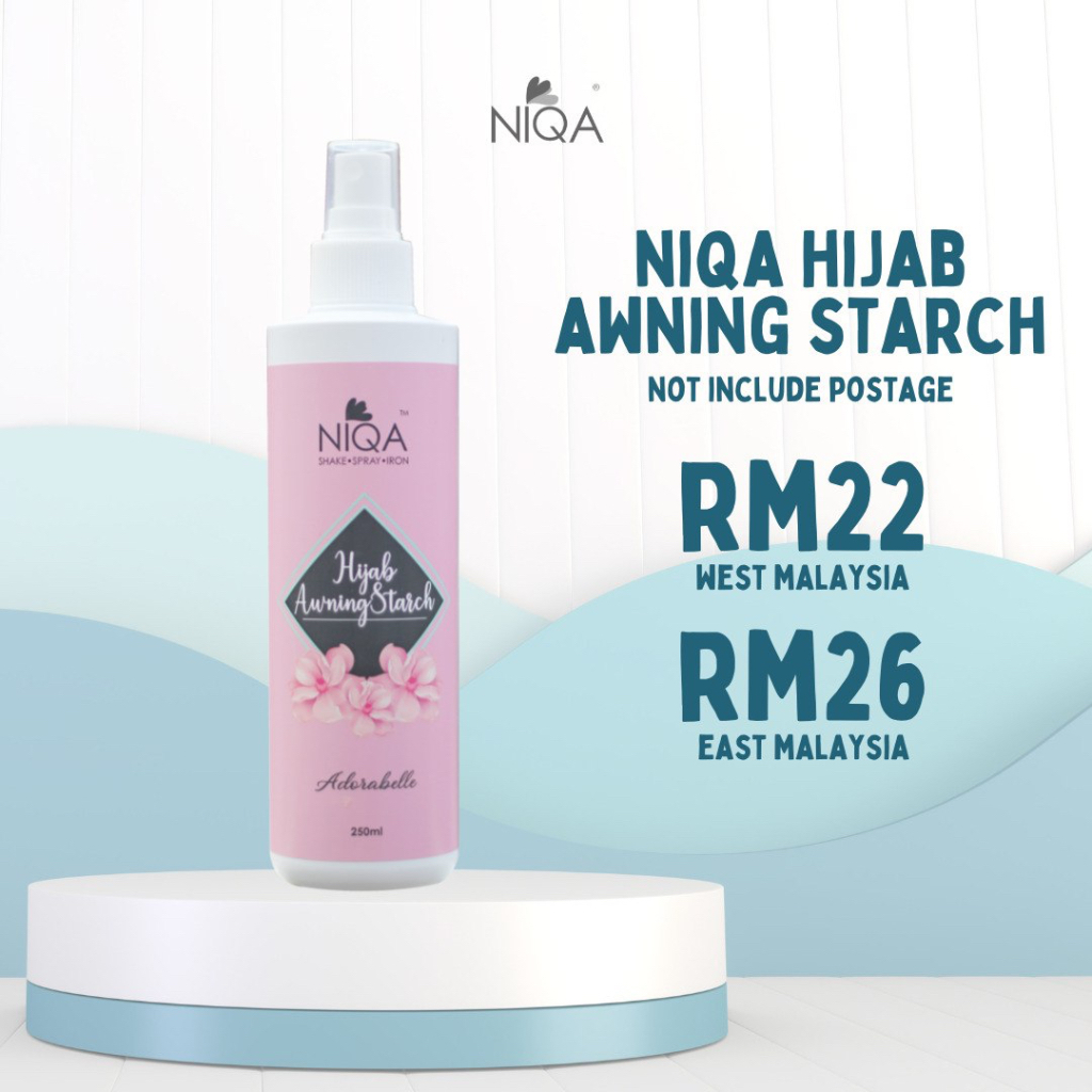 Niqa Hijab Awning Starch NHAS Ironing Spray 250ml | Shopee Malaysia