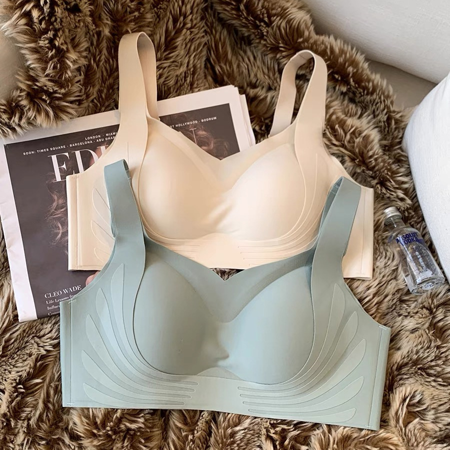 Japan Push up bra supports trackless bra Wireless No rims bra Women ...