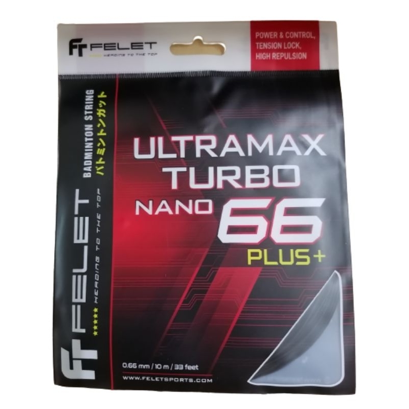 FELET ULTRAMAX TURBO NANO 66 PLUS+BADMINTON STRING(ORIGINAL) | Shopee ...