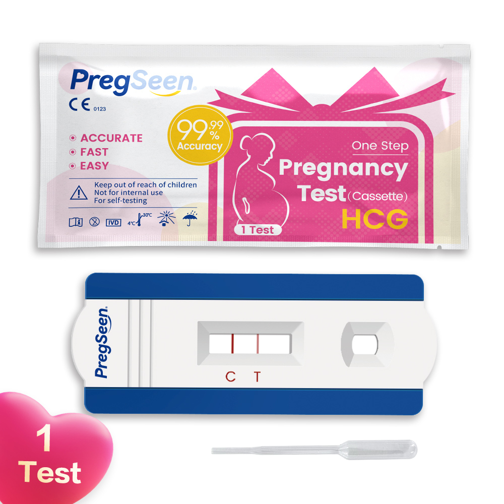3 Tests/Box PREGSEEN Early Pregnancy Test Kit HCG Cassette UPT Tests 99 ...