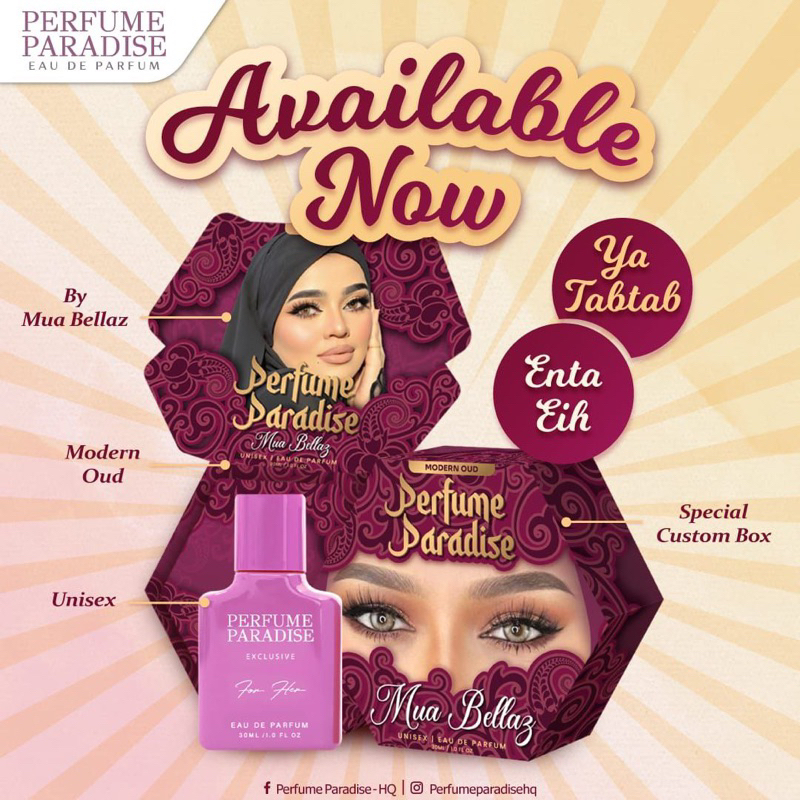[NEW] Perfume Paradise by Mua Bellaz Enta Eih dengan wangian oud ...