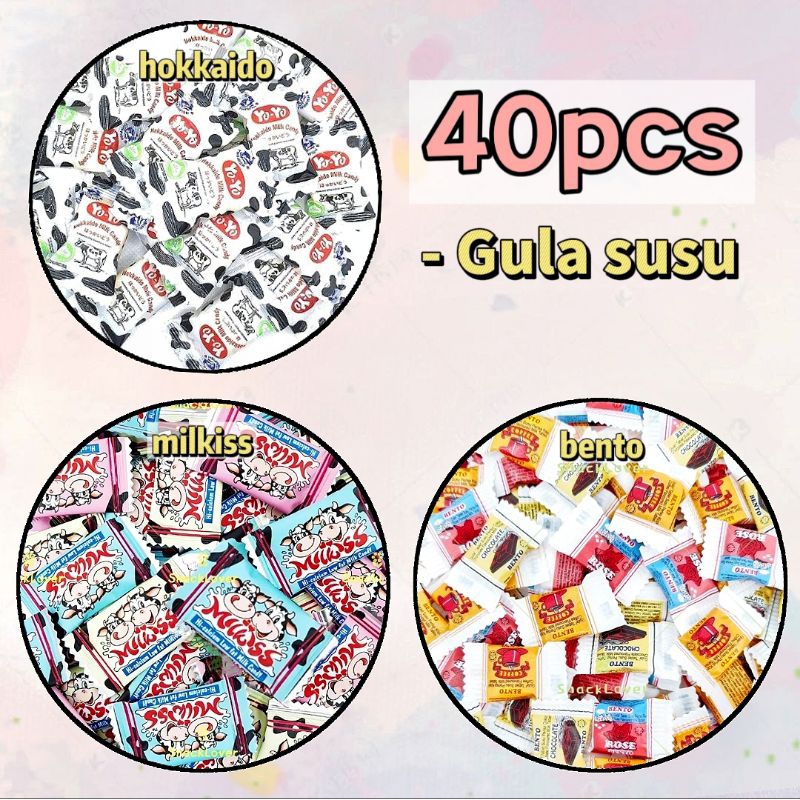 Gula Susu milk candy 40pcs [milkiss/ bento/ hokkaido] | Shopee Malaysia