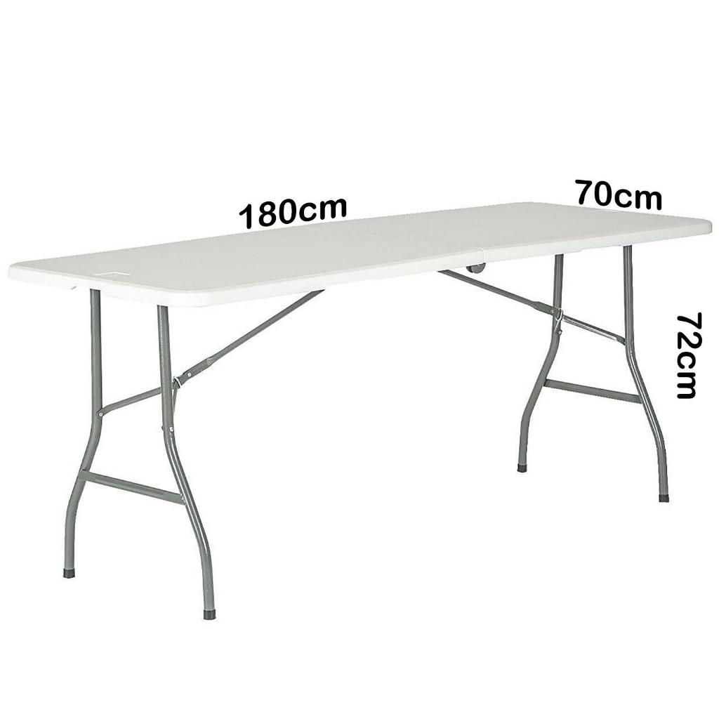 6FT 1.8M Foldable Banquet Table Event 150Kg / Catering / Hall / Buffet ...