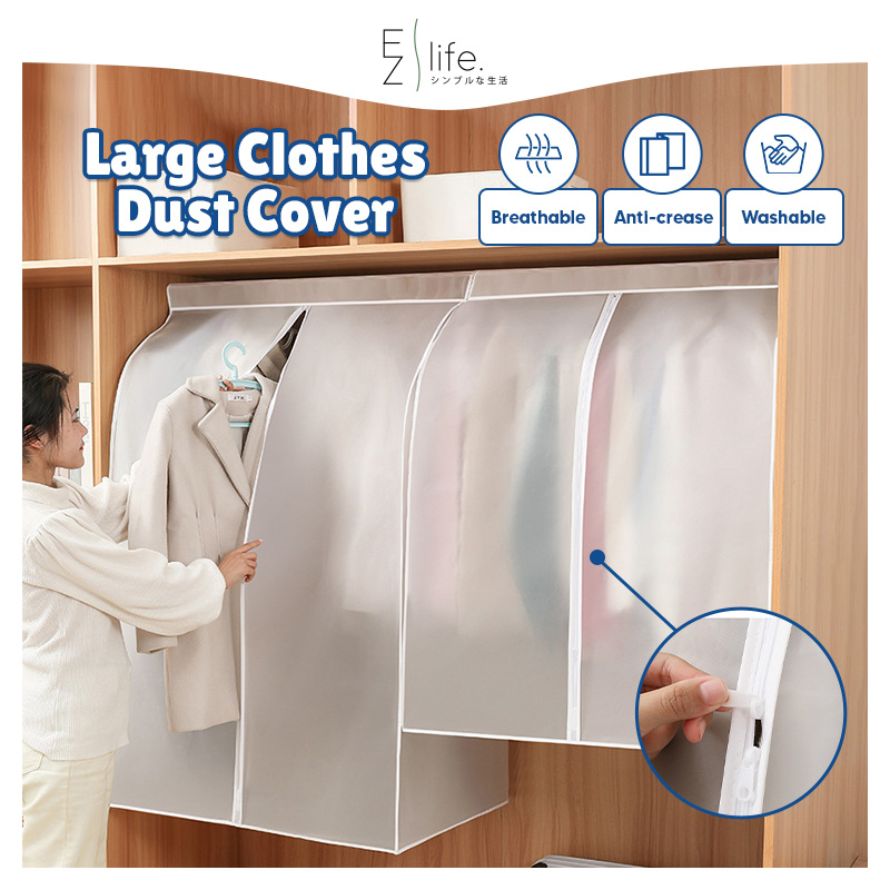 30% off Clearance Clothes Dust Cover Transparent Dust Bag Washable Dust ...